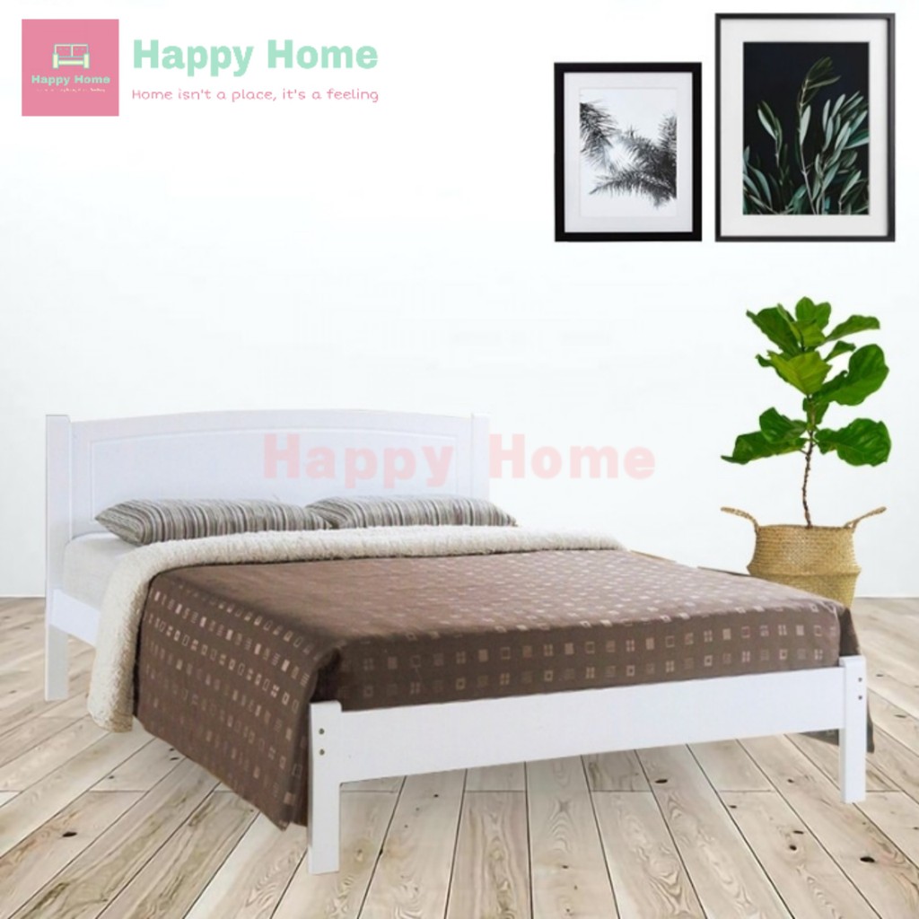 Furniture Mart THOMAS solid wood queen size bed frame / katil kayu ...