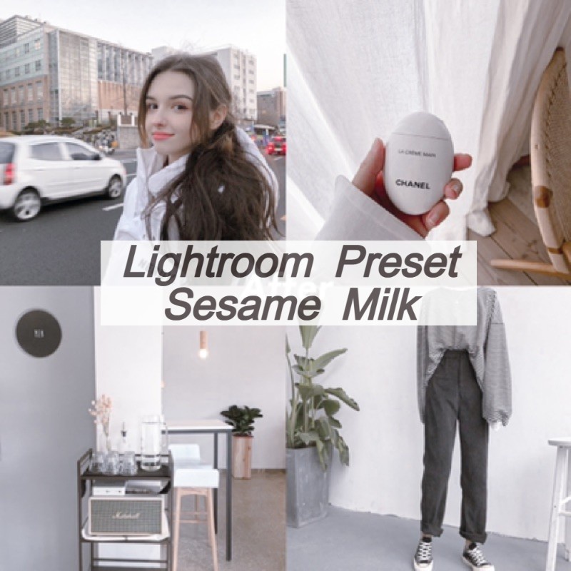📸 SESAME MILK | Mobile Lightroom Preset | iOS / Android | Shopee Malaysia