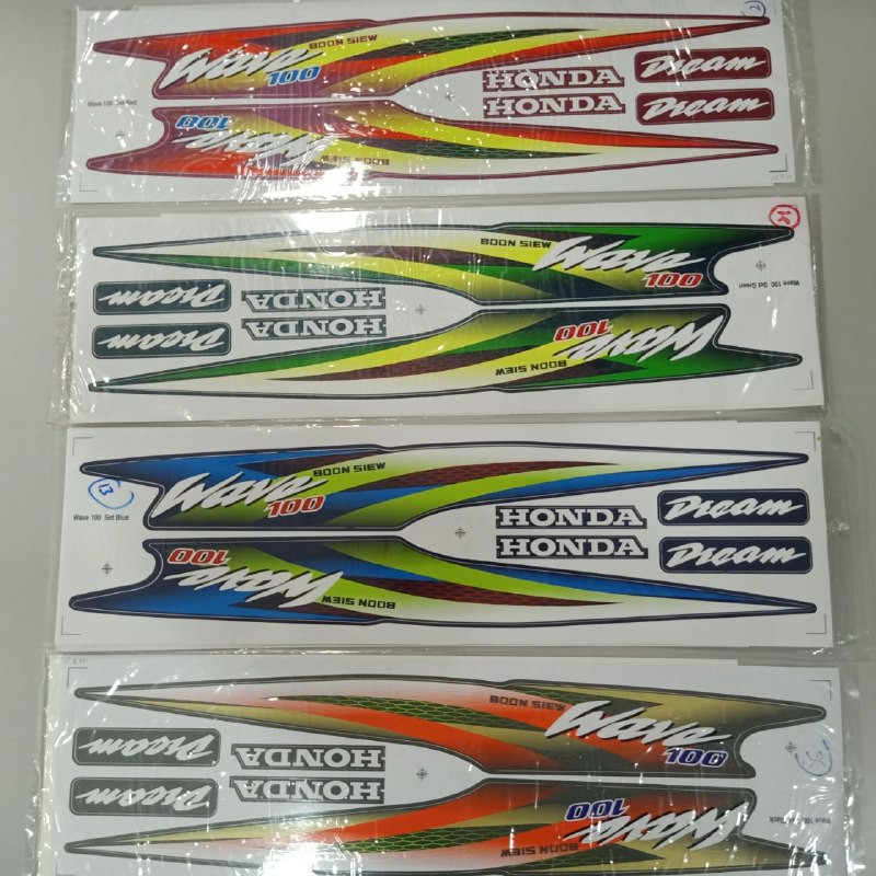 HONDA WAVE 100 (1) STRIPE STICKER | Shopee Malaysia