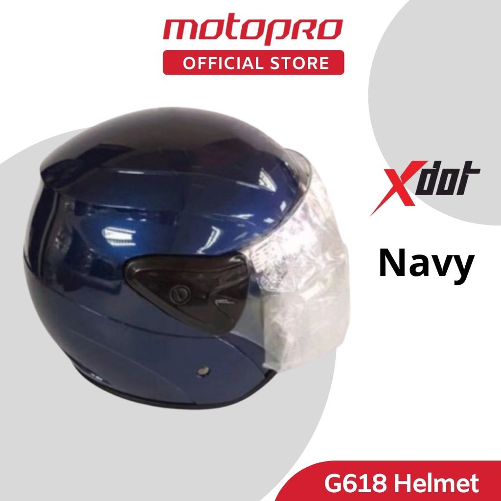XDot G618 N Helmet with Clear Visor Topi Keledar G 618 N Visorex X Dot ...