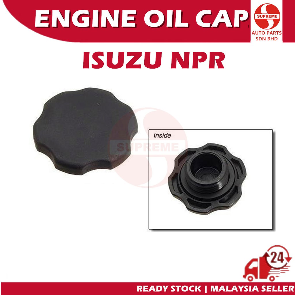 S2U Engine Oil Cap Isuzu NPR 4HF1 4HG1 Penutup Minyak Hitam Kereta Lori ...