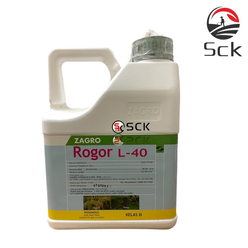 Rogor L-40 38EC 4Liter/dimethoate/Racun serangga/sama dengan Dimet 40 ...