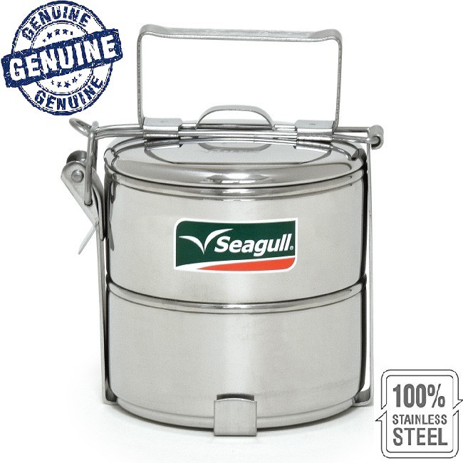 100% ORIGINAL Stainless Steel Seagull Food Carrier 2 tier 不锈钢保鲜盒[Ready ...