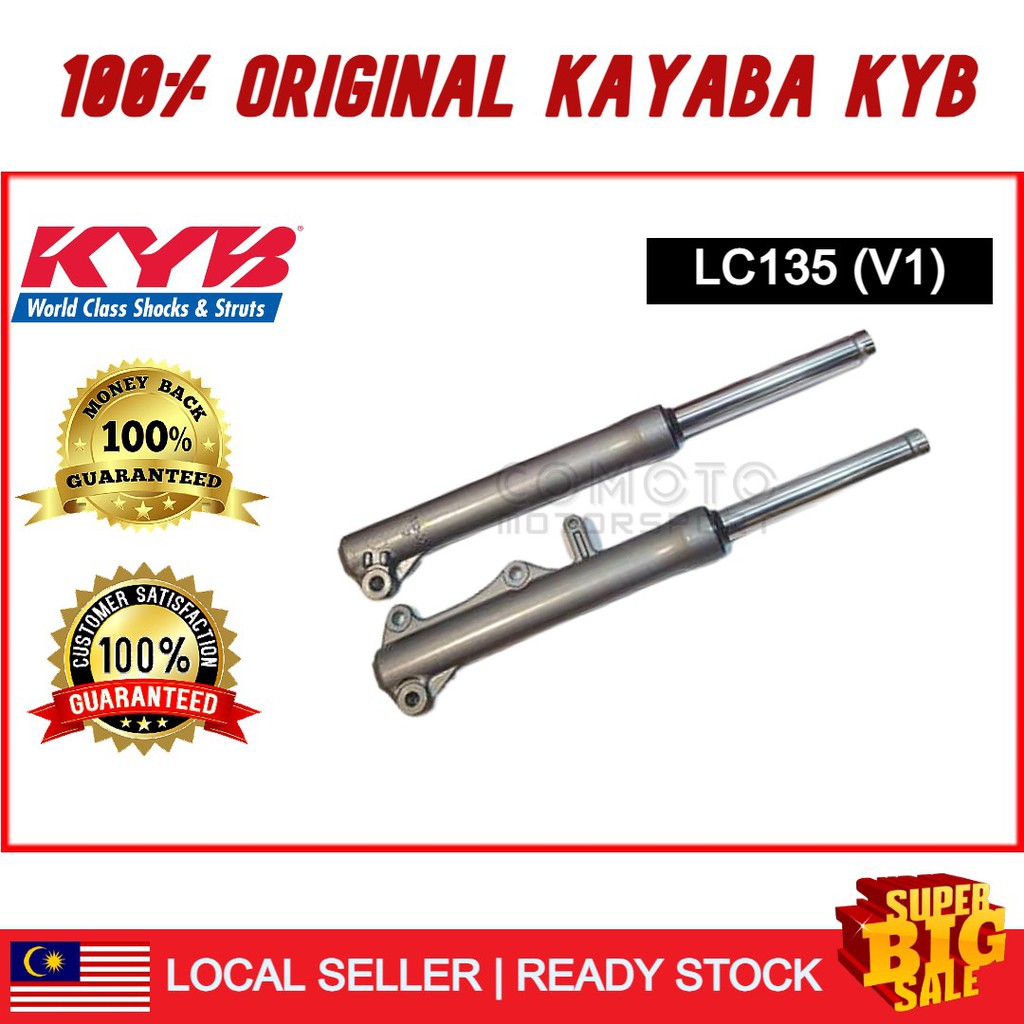 YAMAHA LC LC135 V1 5YP/1S8 AUTO KYB (FRONT) FORK ASSY(100%ORIGINAL ...