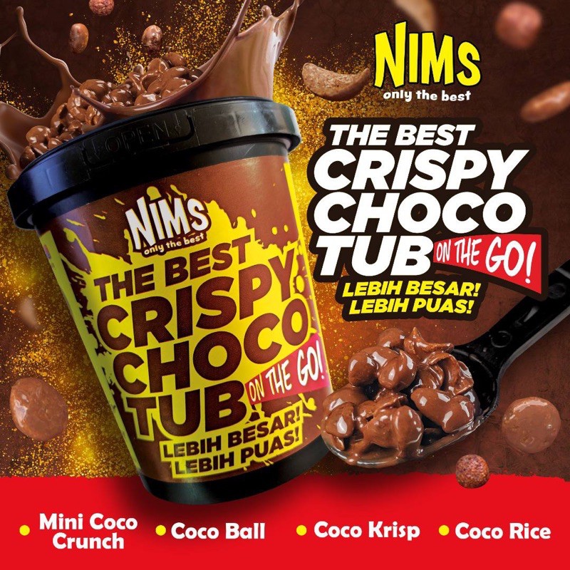 NIMS CRISPY CHOCO TUB 💗 CHOCO TUB COCO RICE & COCO CRUNCH & COCO BALL ...