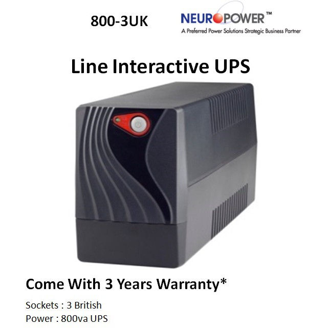 Neuropower Compact 800i-3uk Line Interactive UPS 800va | Shopee Malaysia