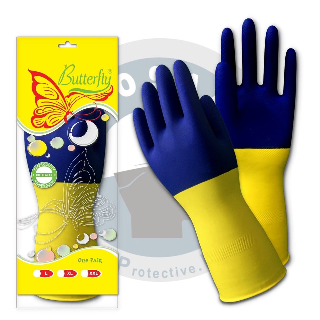 Natural High Multi Purpose Bi-Color Rubber Glove Protection Of Your ...