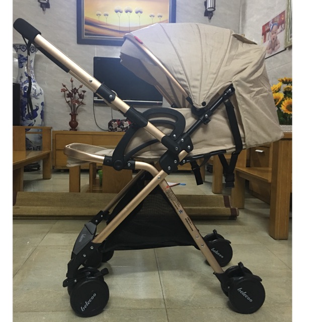 High-end 2-way stroller, 3 super compact folding positions for babies ...