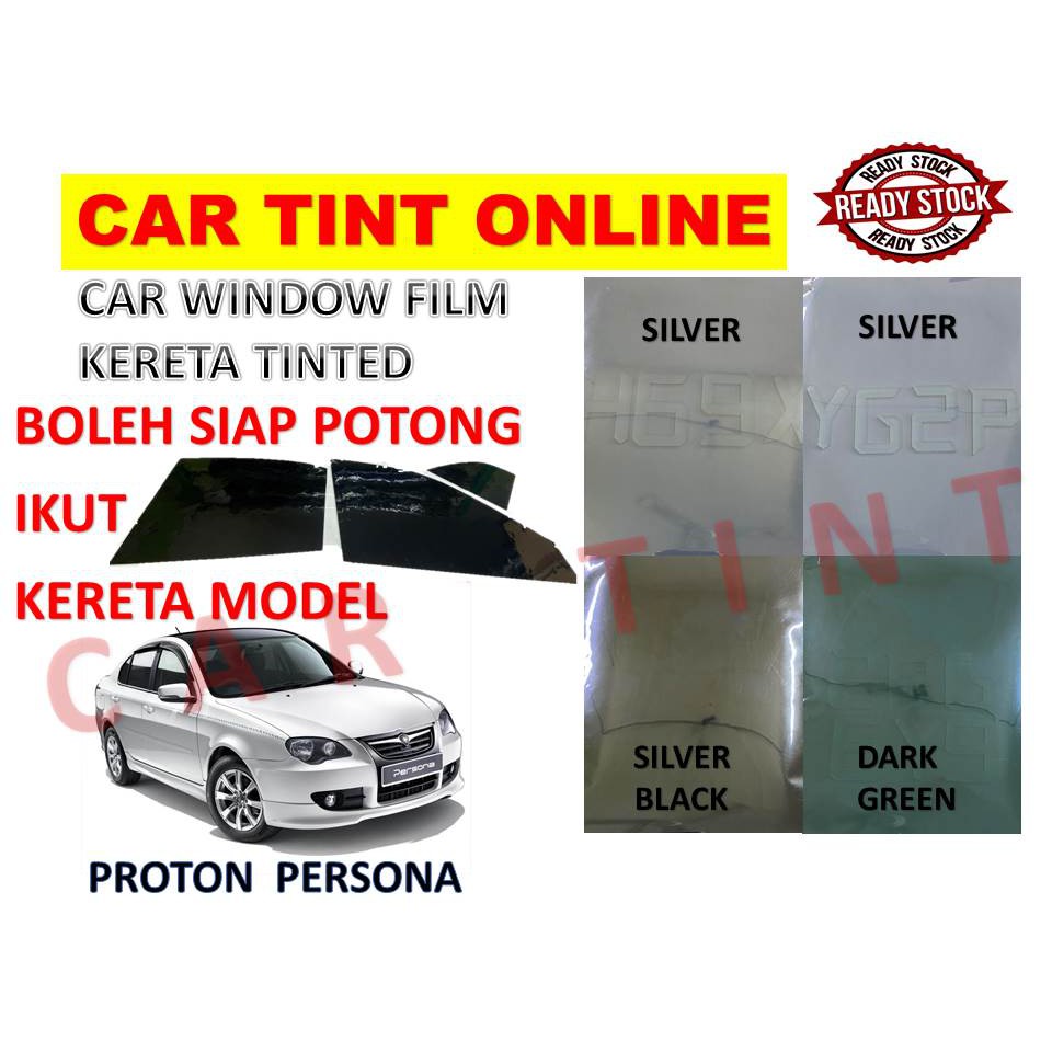 Kereta Tinted DIY Proton Persona Door Tinted Sputter UV (Gelap 50% 65% ...