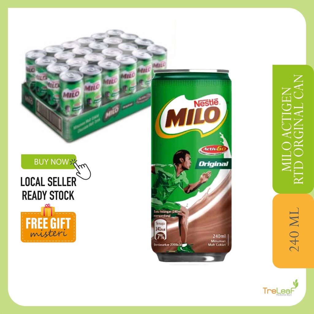 🎁BUY 2 FREE 1🎁 MILO UHT CAN RTD 240ML | Shopee Malaysia