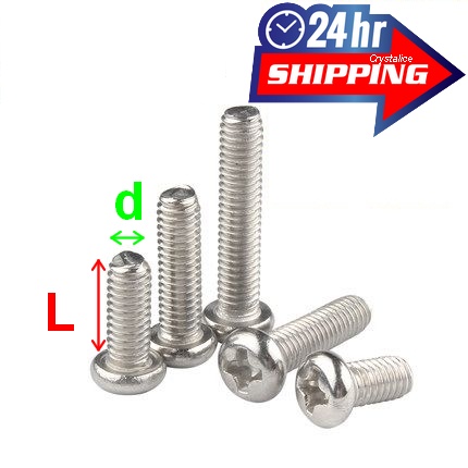 304 Stainless Steel Phillips Pan Head Socket Hexagon Allen Key Hex Bolt ...