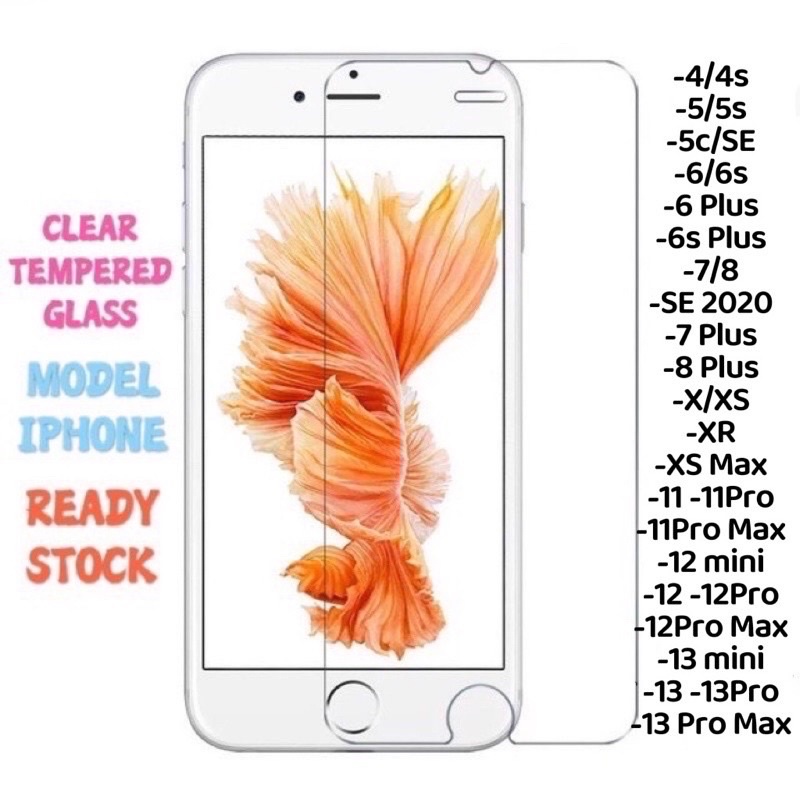 IPHONE 5 5c 5s 6 6plus 6s 7 plus 8 SE X XS XR XSMax 11 12 13 14 15 Pro Max mini Tempered Glass ...