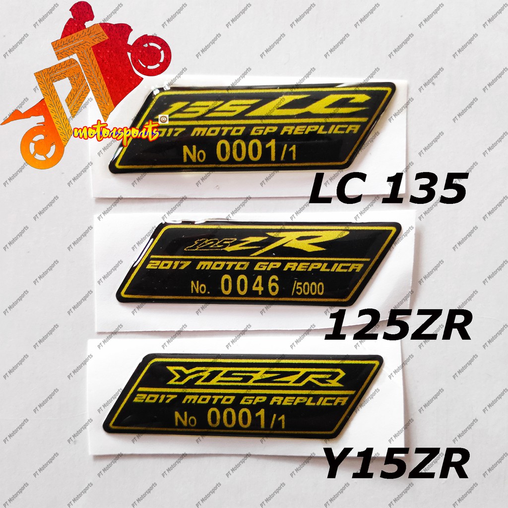Y15 125ZR LC 135 Moto Gp Replica Sticker Epoxy Emblem | Shopee Malaysia
