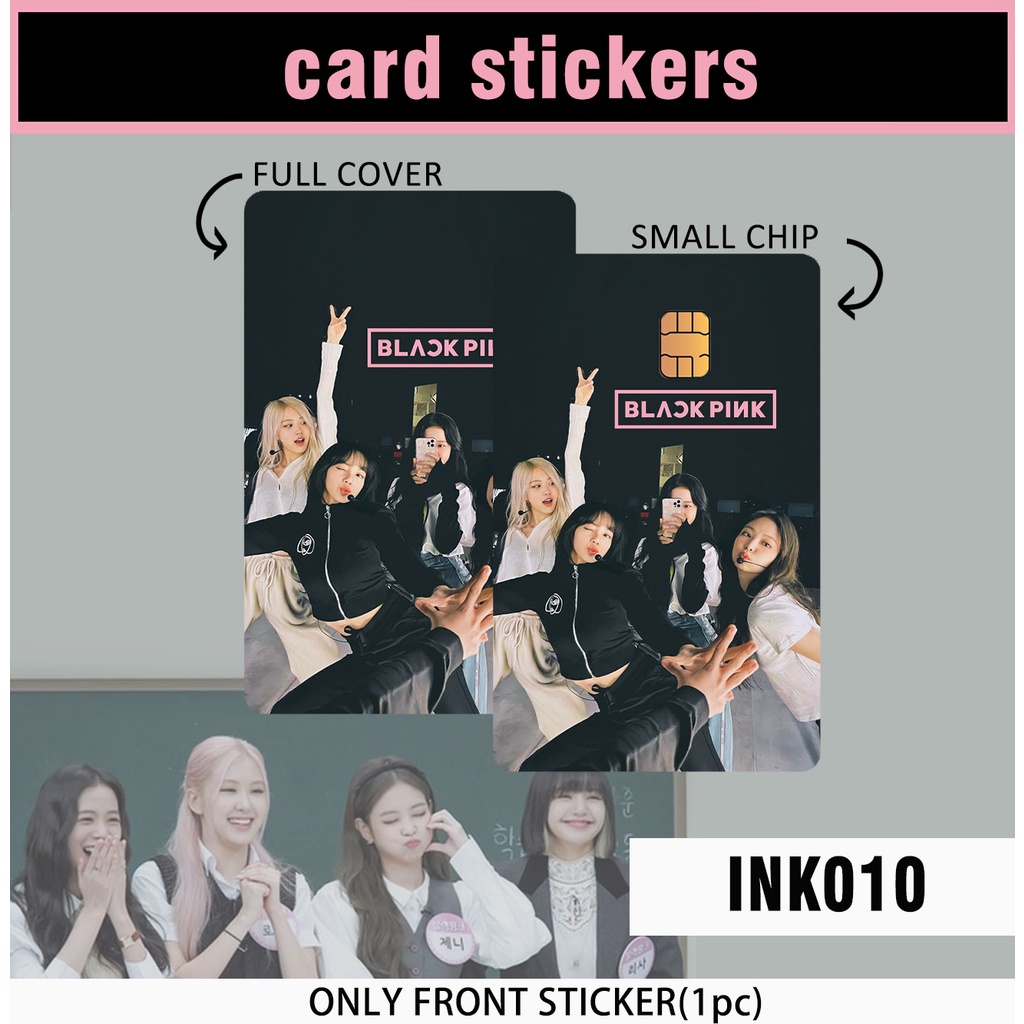 BLACKPINK CARD STICKER (VER 01)- BC CARD BLINK CARD STICKER - KPOP ...