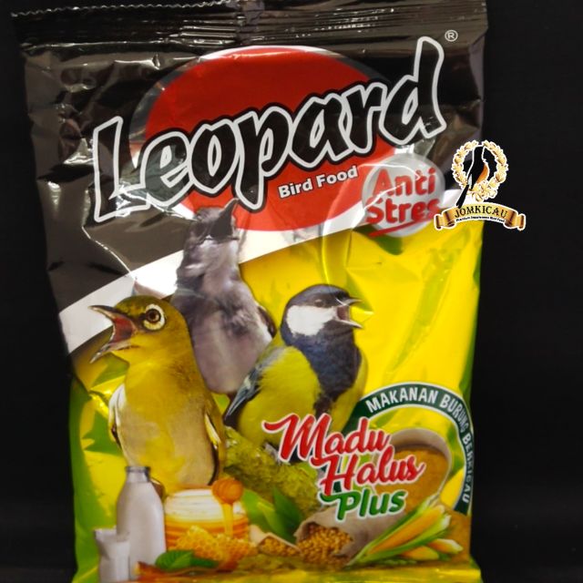 Leopard Halus 200gram/makanan burung/pleci/mata putih/suit/ciblek(Ready ...