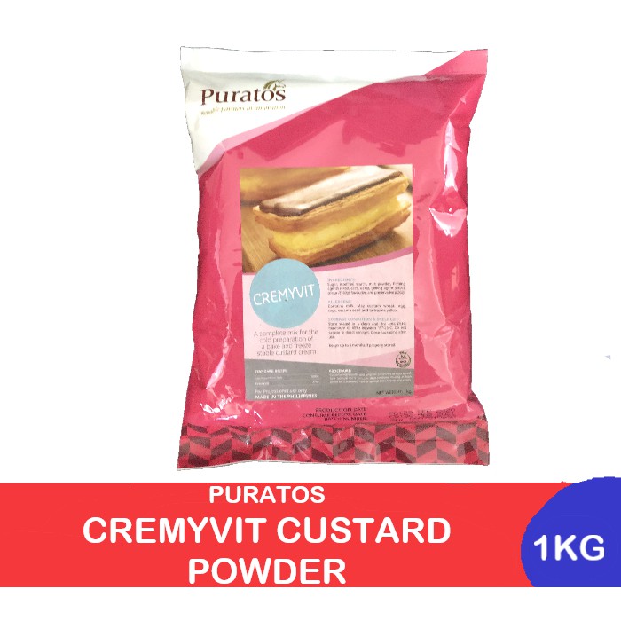 Cremyvit Custard Powder Puratos 1KG | Shopee Malaysia
