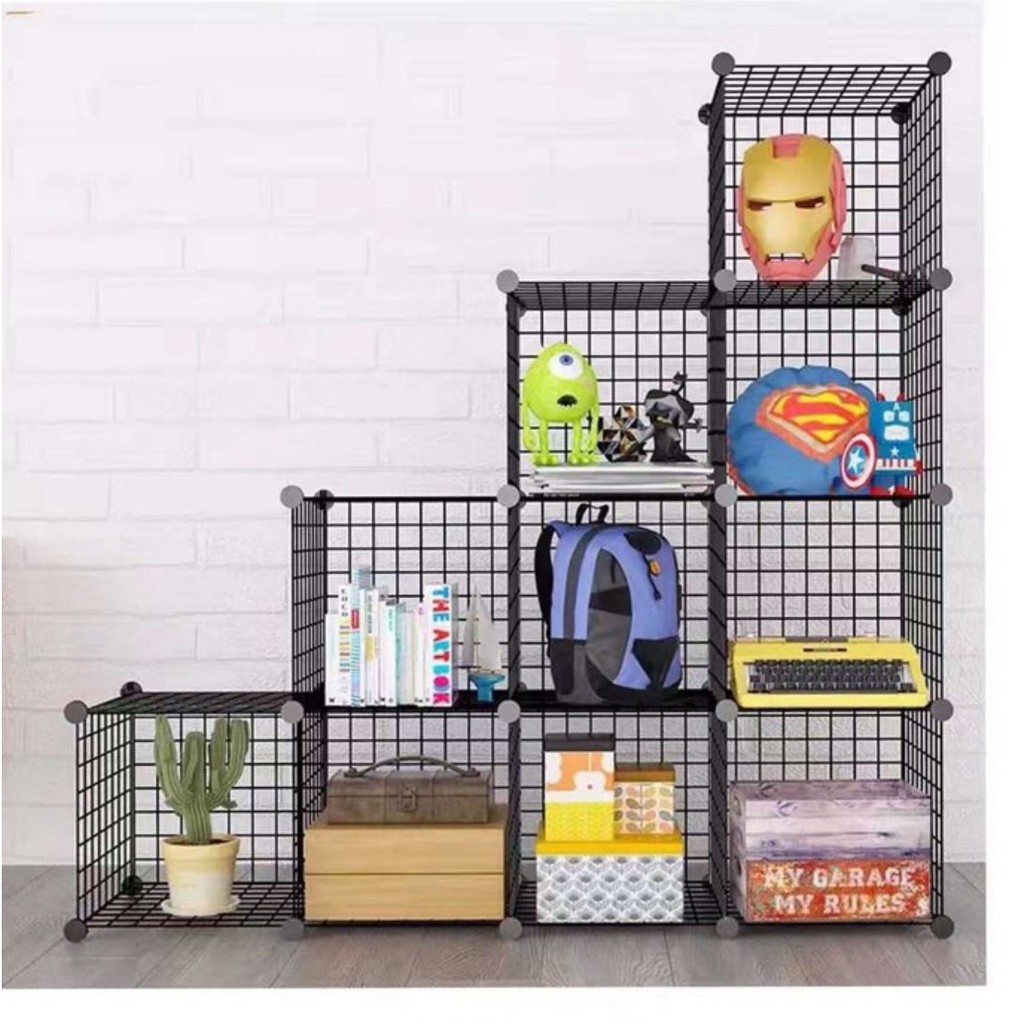 Korean 10 Cube Iron Mesh High Cube Storage Manager 10 Grid Iron Mesh ...