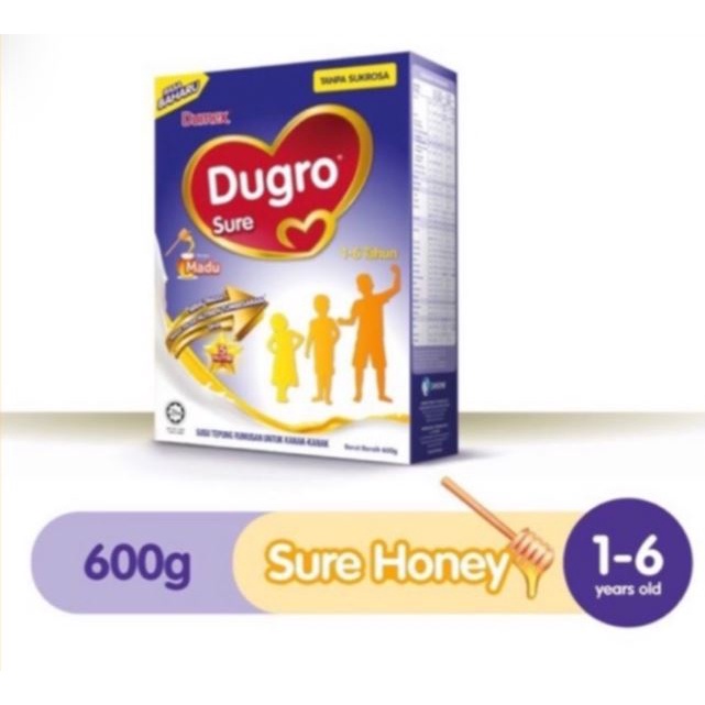 Dumex Dugro Sure Honey / Madu 600g (1-6 tahun) | Shopee Malaysia