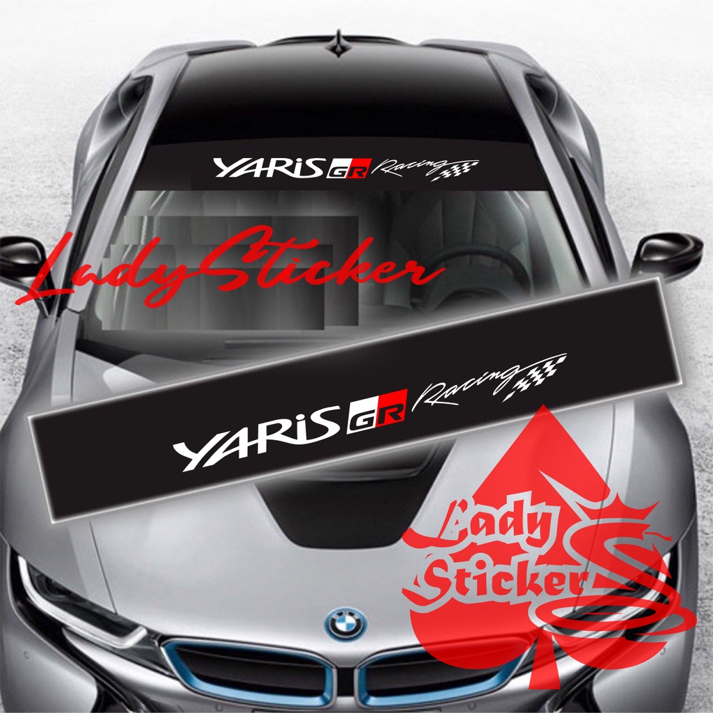 Gr YARIS STIKCER STICKER WINDSHIELD TOYOTA YARIS GAZO RACING SPORT CARS ...