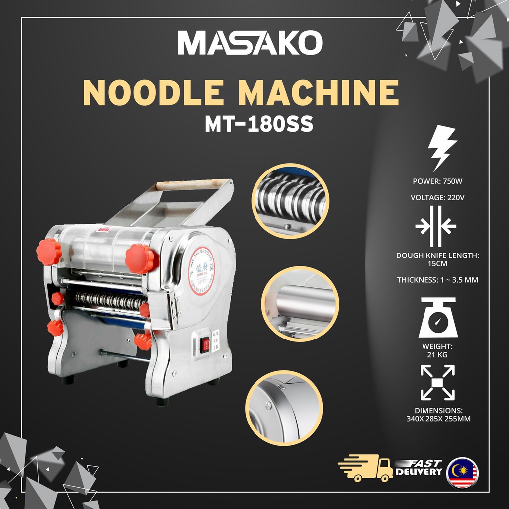 MASAKO Stainless Steel 2-in-1 Noodle Machine (MT-180SS) | Shopee Malaysia