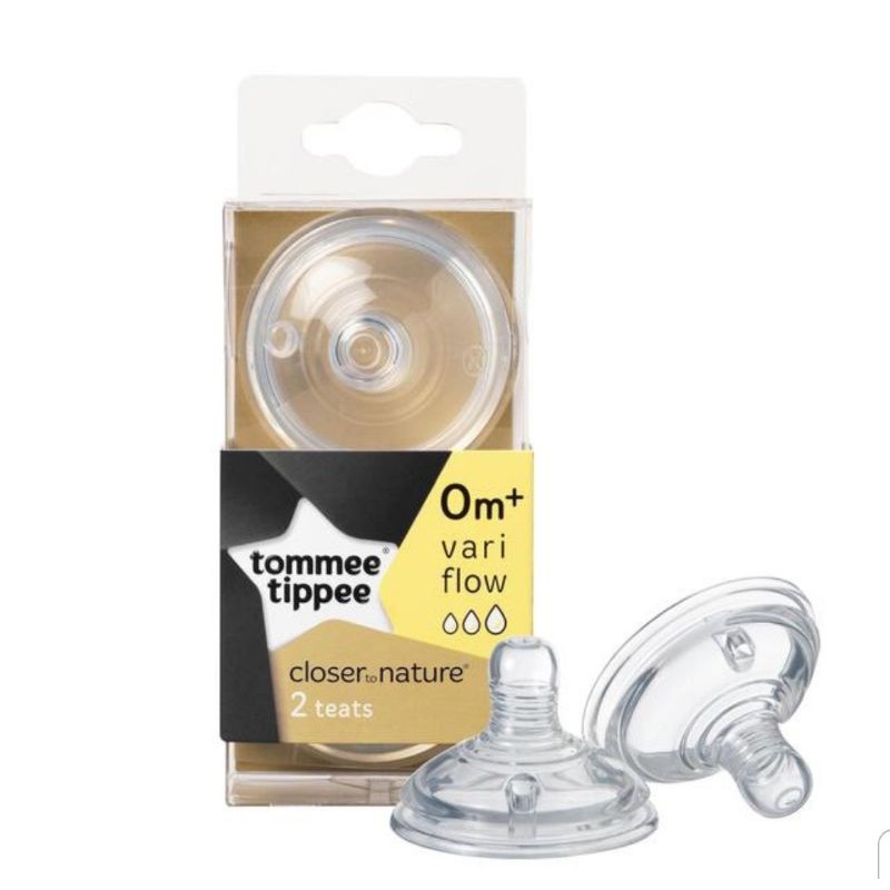 (ORIGINAL) TOMMEE TIPPEE CTN VARI FLOW TEATS (2PCS) | Shopee Malaysia
