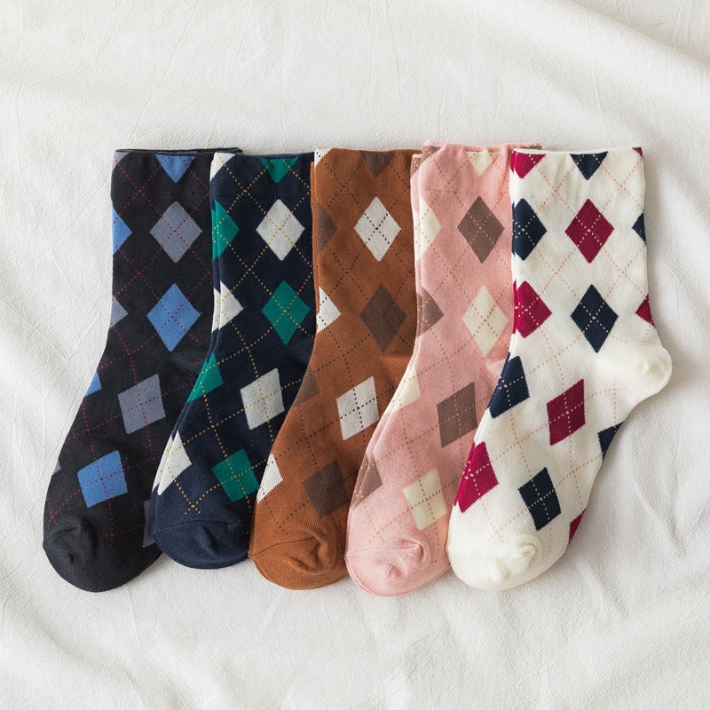 MALAYSIA READY STOCK!1 Pair of Korean Style Female Middle Tube Socks ...