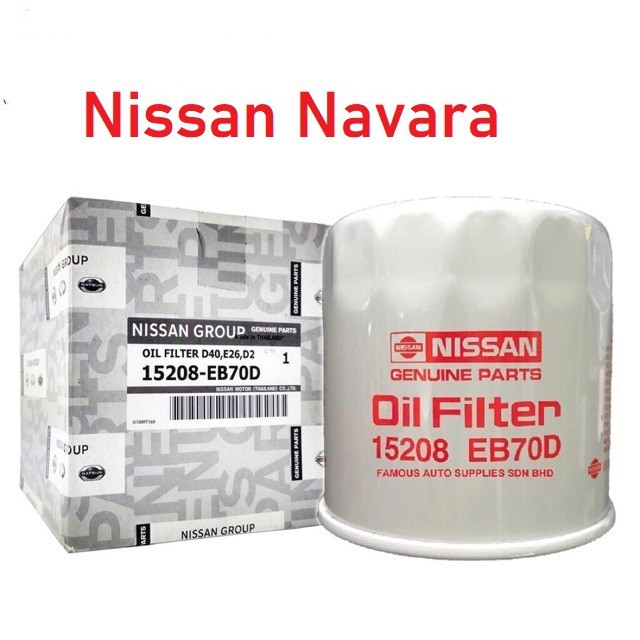 Nissan Oil Filter - Nissan Navara D23T D40T ( 15208-EB70D / 15208 ...