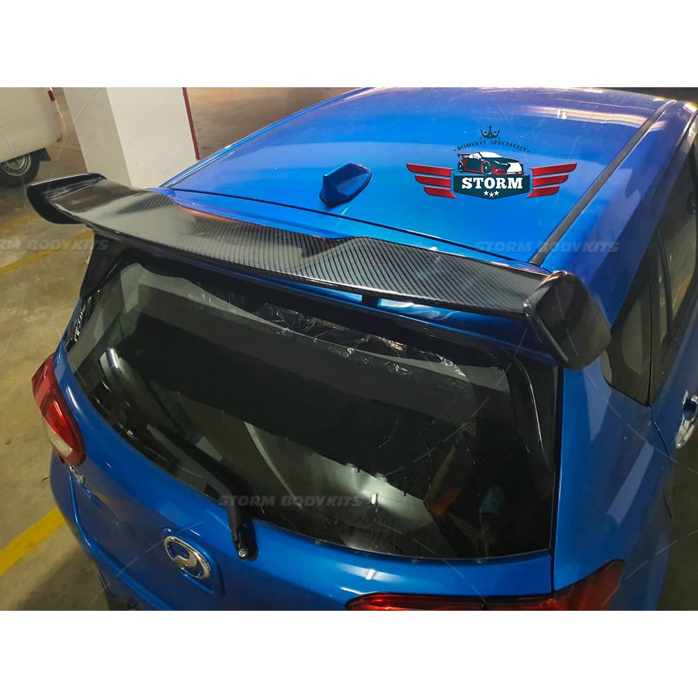 PERODUA MYVI 2017 - 2021 ( AMG ) HYDRODIP CARBON SPOILER | Shopee Malaysia