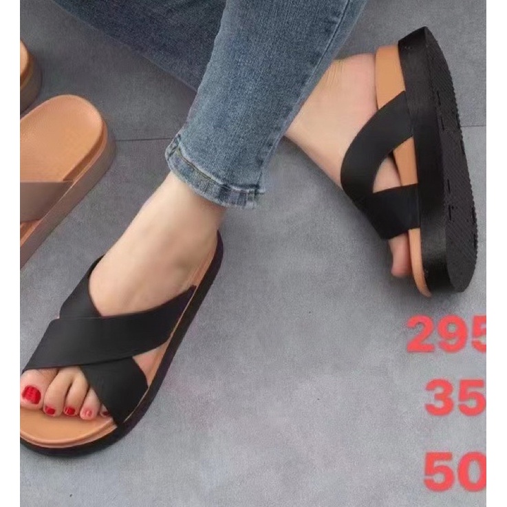 *Ready stock*sandal wedges raya latest design/sandal harimau/seliper ...