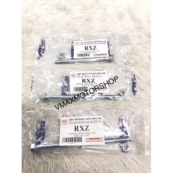 YAMAHA RXZ ENGINE BOLT ENGINE SHAFT LONG & SHORT (1 PIECE) | Shopee ...