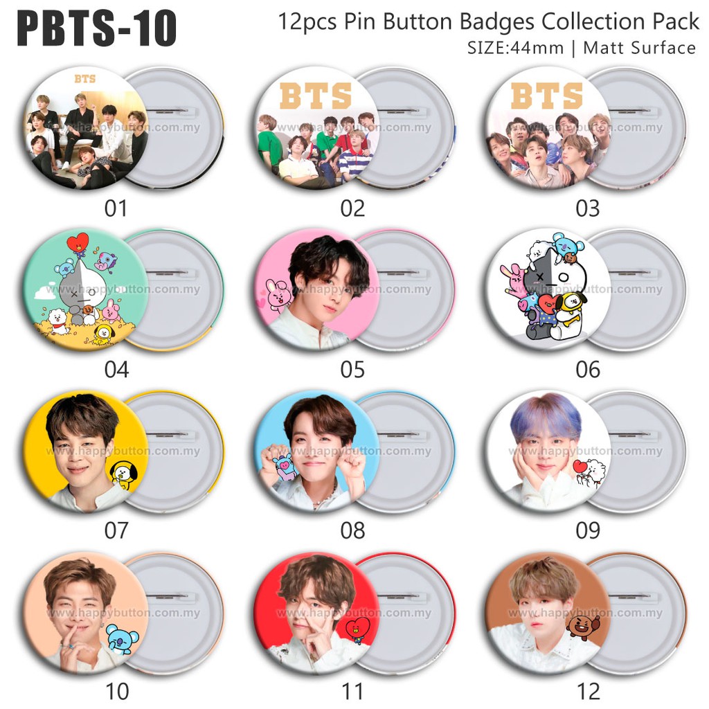 Button Badge - BTS (Collection) | Shopee Malaysia