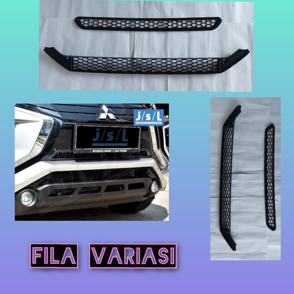 Front Bumper Radiator Cover Black Mitsubishi Xpander | Shopee Malaysia