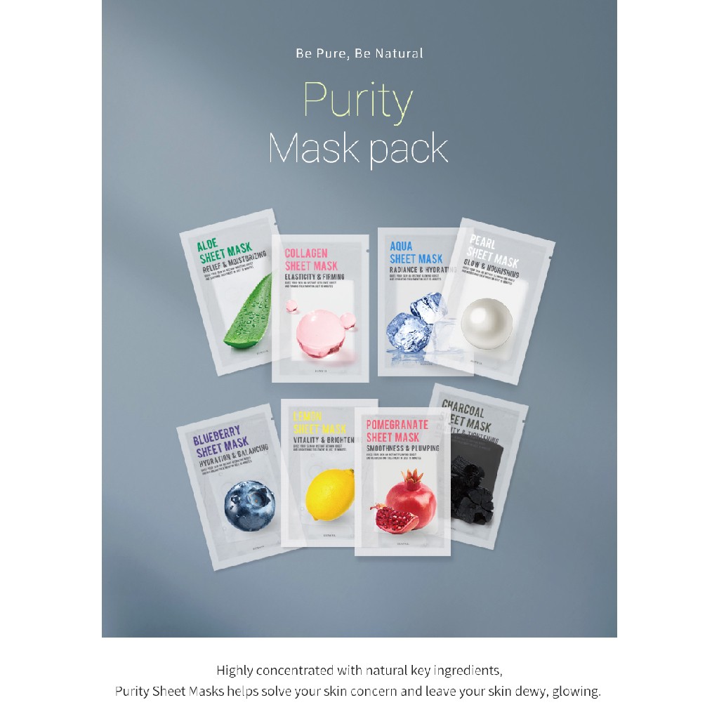 EUNYUL Purity Sheet Mask Pack Set (22ml/10 Pcs) | Shopee Malaysia