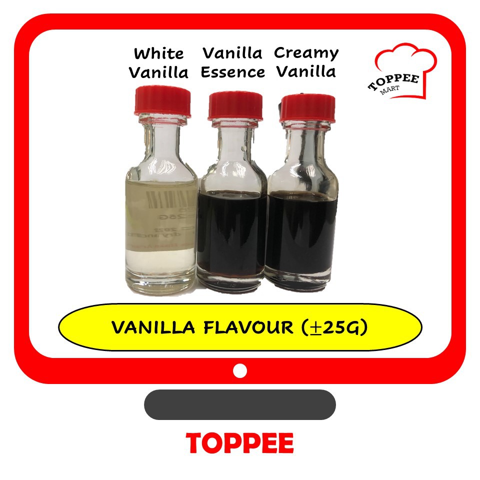 VANILLA ESSENCE / CREAMY VANILLA / WHITE VANILLA (FOOD FLAVOURING ...