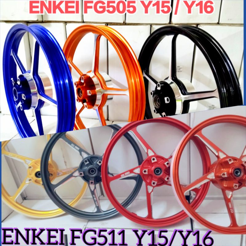 ‼️READY STOCK‼️💥SPORT RIM CNC ENKEI FG505 / FG511 💥 Y15 / Y15ZR / Y16 / Y16ZR SIZE F1.4 / R1.6 ...