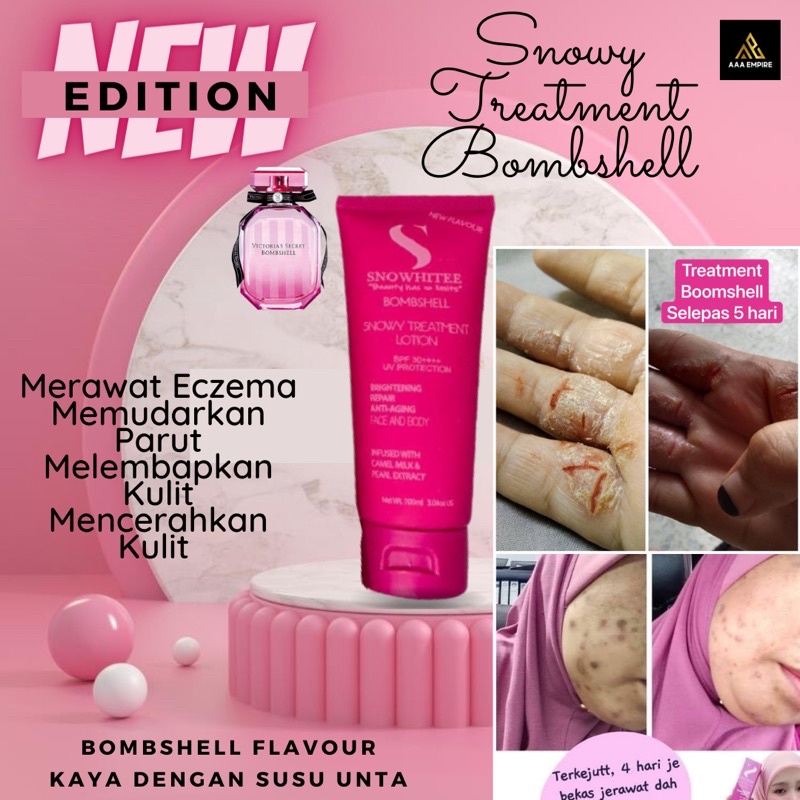Snowhitee Original HQ Treatment Lotion Susu Unta Bombshell Mecerahkan ...