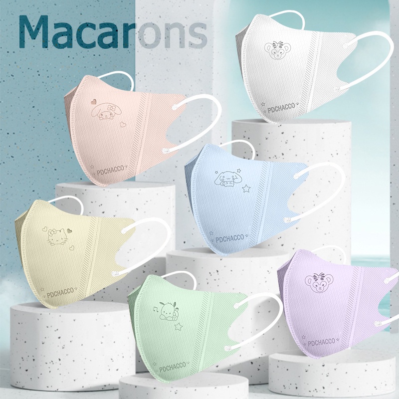 50 Pcs Summer Breathable Mask Adult 3D Mask Color Protective Mask ...