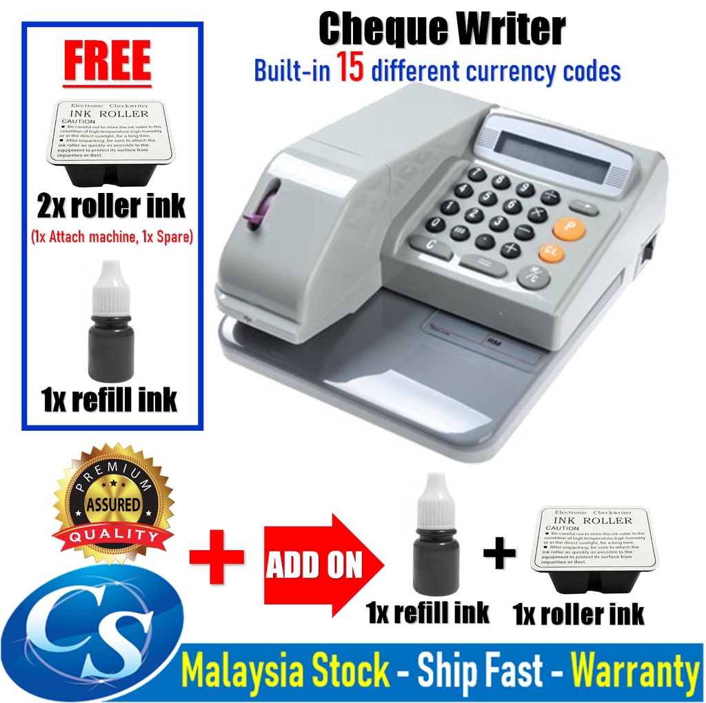🔥🔥 Multi Currency Cheque Writer MCEC-310 Check Writer Cheque Printer🔥🔥 ...