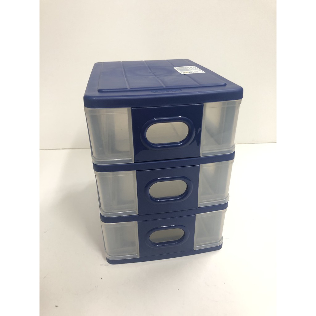 Desktop Drawers 3 Tiers Table Top Drawer Office Home Transparent ...