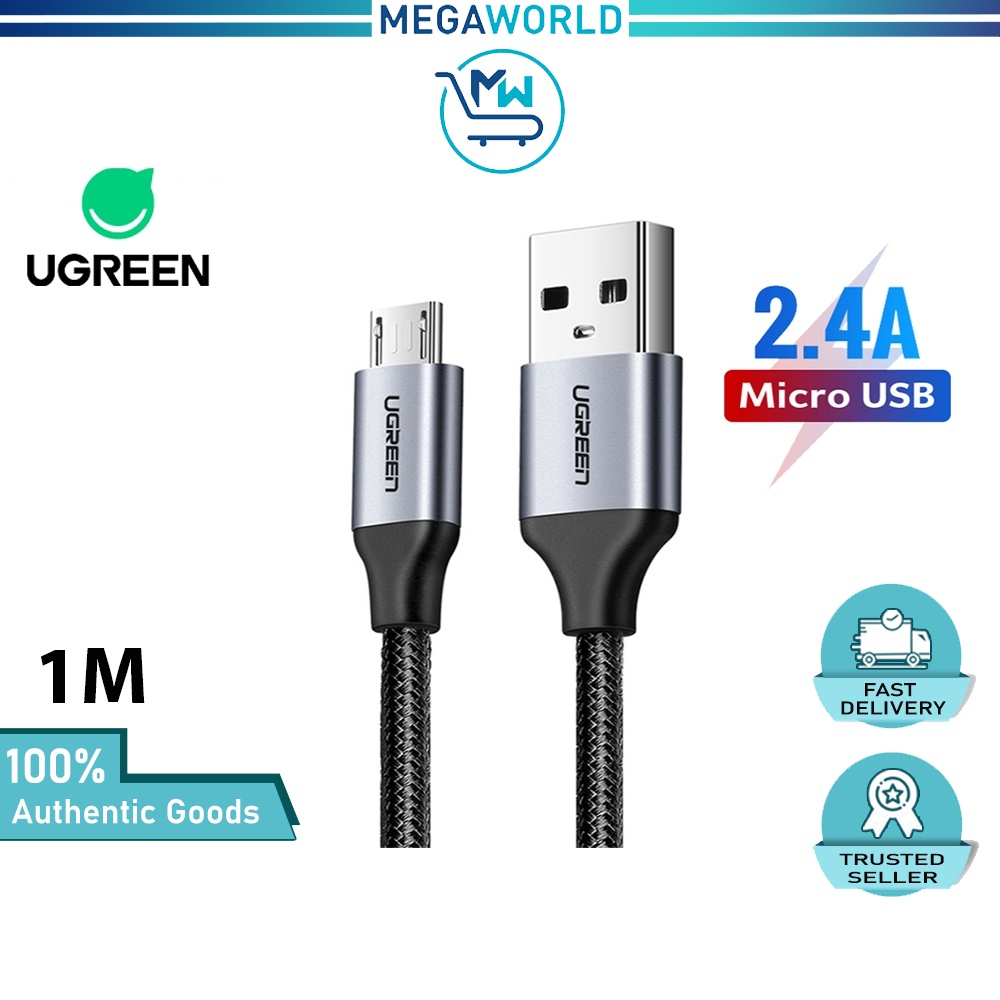UGREEN Micro USB 2.0 To USB A Cable 18W 2.4A Qualcomm QC 3.0 Quick ...