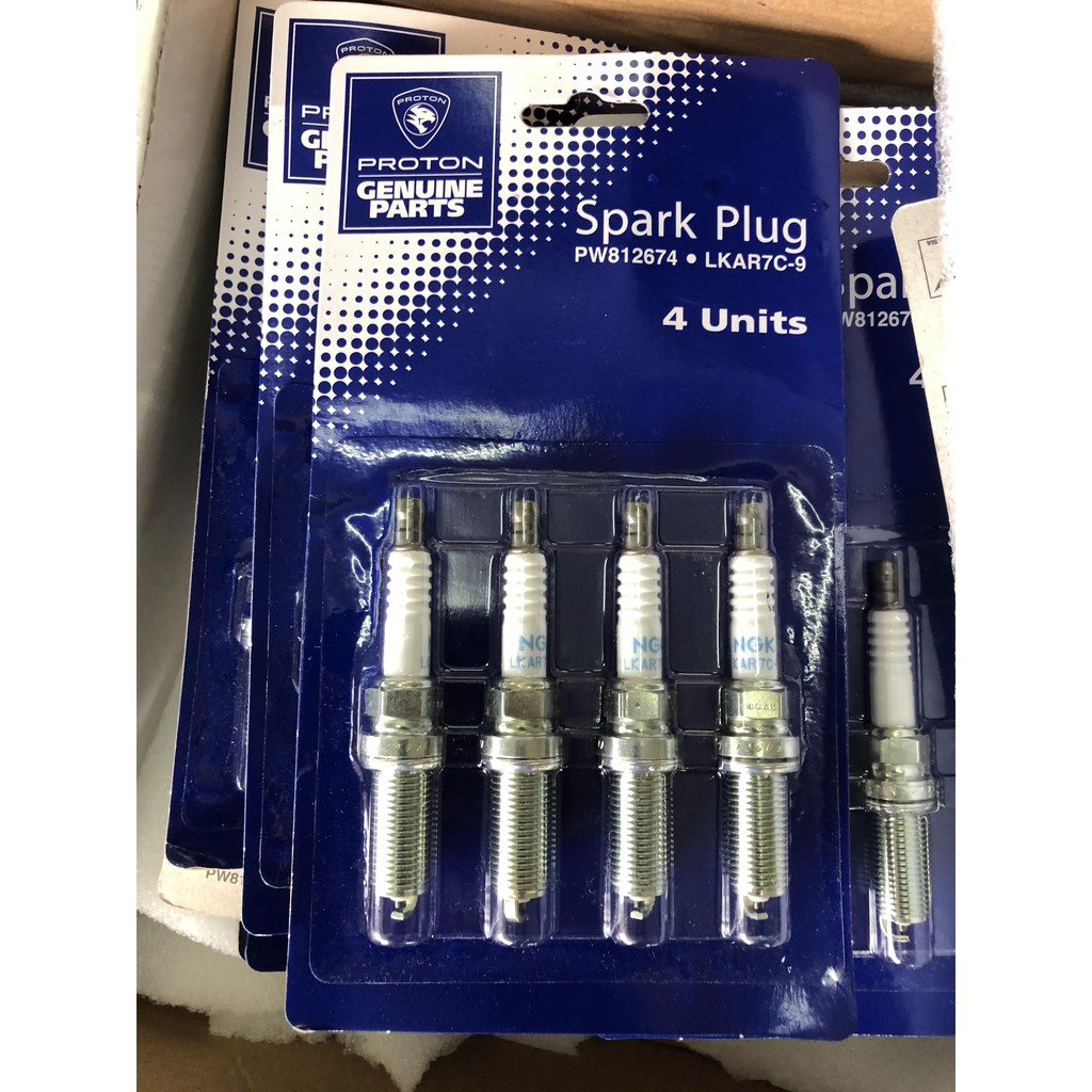 Proton Saga Persona Exora Bold Iriz Spark Plug LKAR7C-9 1 Set (4pcs ...