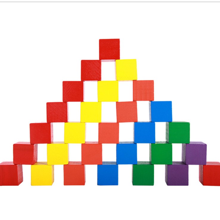 2cm Color Wooden Cube Soma Cube Paediatric Development Assessment Tool ...