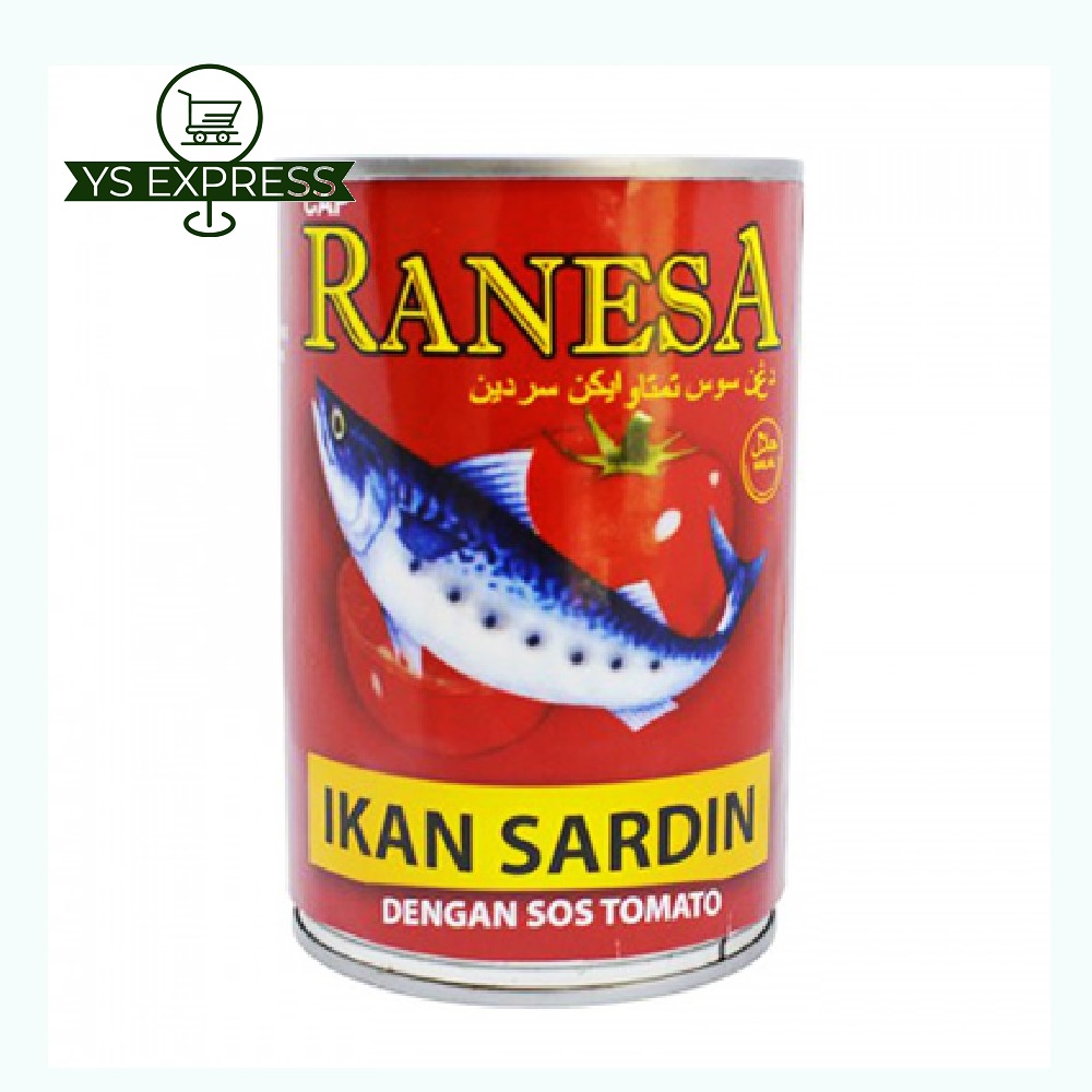RANESA Sardine in Tomato Sauce 400G - Ikan Sardin dengan Sos Tomato ...