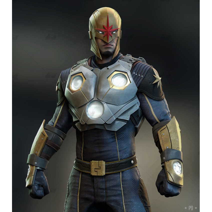 A015 - Comic Character design, Nova Marvel super heroes , 3D STL Model ...