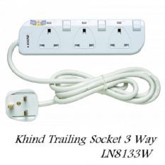 KHIND 3 Gang Trailling Socket (Extension Cord) LN8133W | Shopee Malaysia