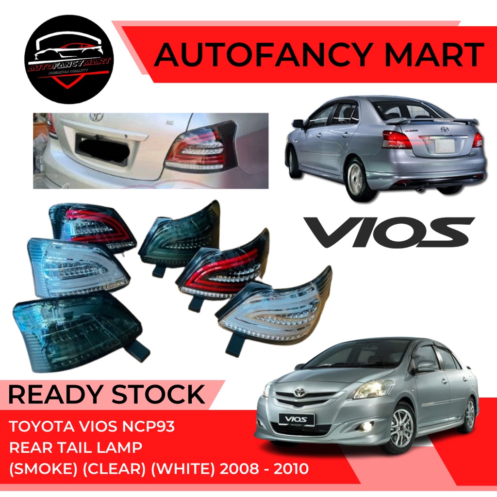 TOYOTA VIOS DUGONG 2008-2012 NCP93 TAIL LAMP LIGHT RED ALBINO CLEAR ...