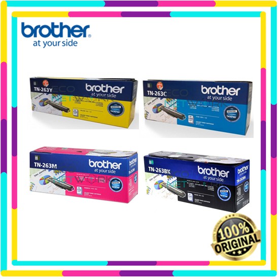 BROTHER ORIGINAL TN-263 TONER CARTRIDGE COLOR LASER SERIES -BLACK/ CYAN ...