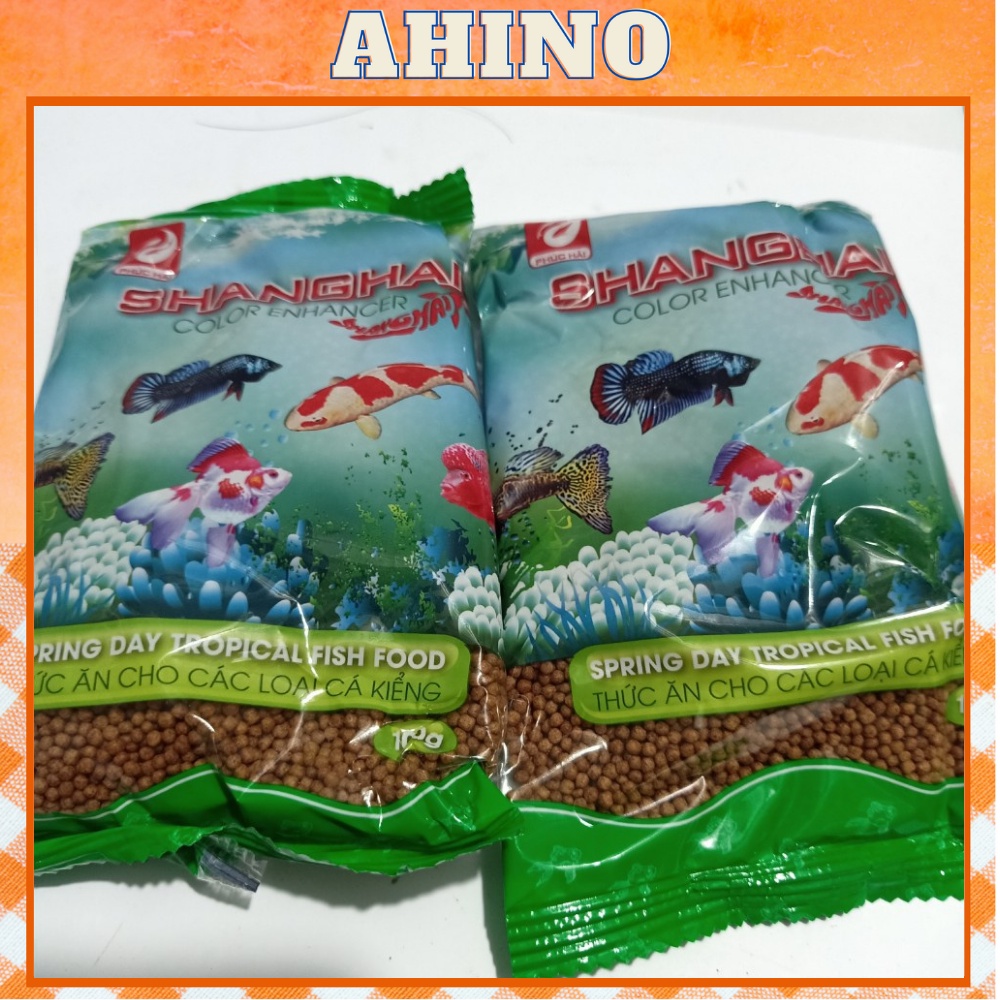 Medium grain Ornamental Fish Bran AHINO Fish Food Package bran for ...