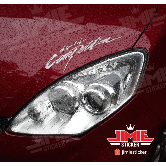 Sticker Kereta, The Spirit Of Competition Sticker | Shopee Malaysia