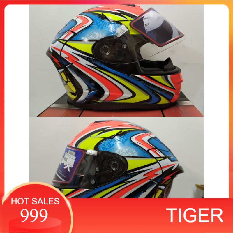 Tsr Fullface Helmet Daijiro Red Blue Aero Force Full-Face Motor Half ...